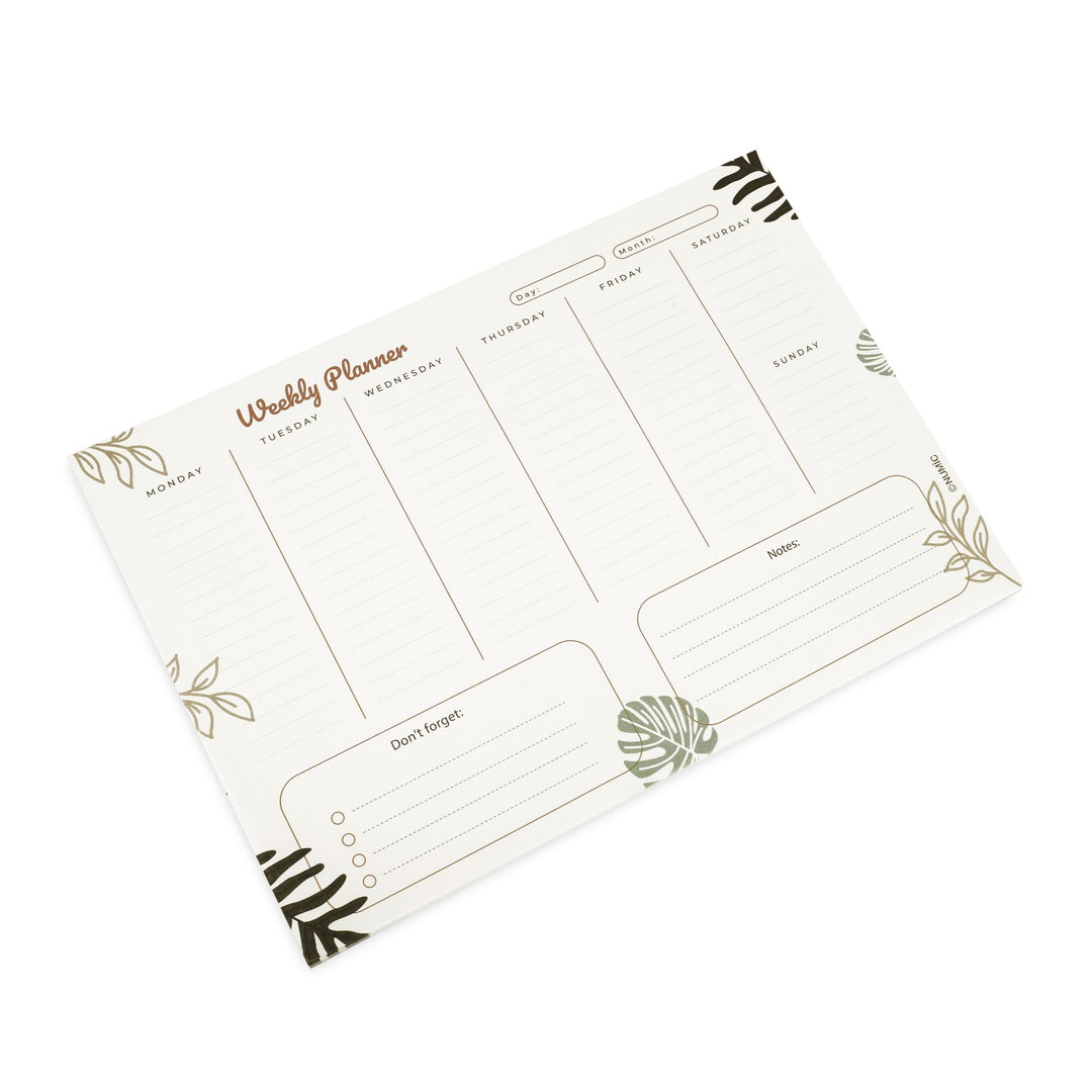A4 Weekly Planner - Earth Foliage – Numic
