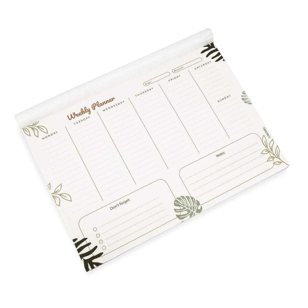 A4 Weekly Planner - Earth Foliage – Numic